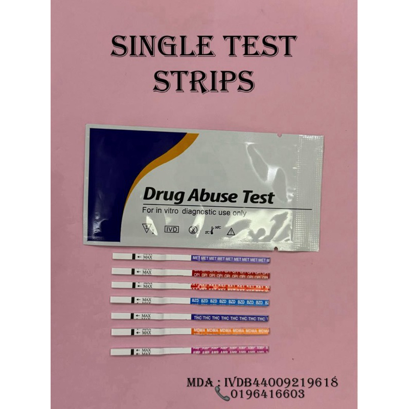Single Urine Drugs Test Strip Dan Botol (MDA Approved) | Shopee Malaysia