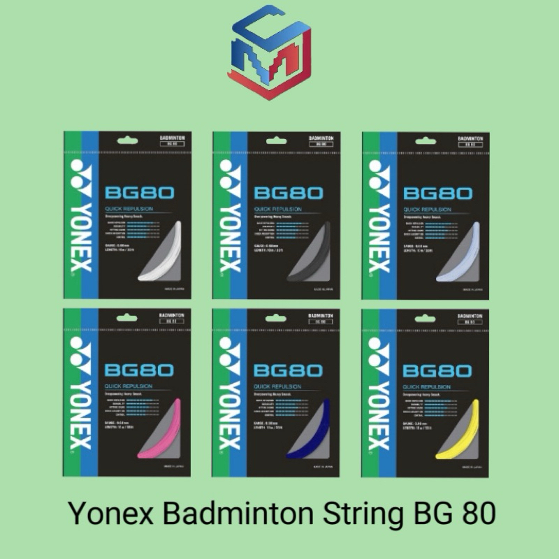 Yonex Badminton BG80 String 0.68M ORIGINAL READYSTOCK | Shopee Malaysia