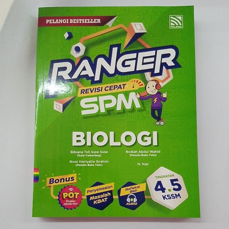 ranger revisi cepat spm BIOLOGI tingkatan 4.5 kssm | Shopee Malaysia