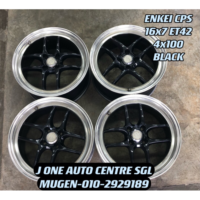 USED RIM ENKEI CPS 16 INCH FOR MYVI ALZA ALMERA SAGA BLM WIRA VIOS CITY ...