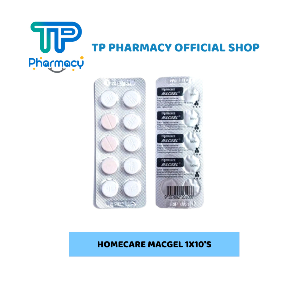 HOMECARE MACGEL 10'S (1 STRIP) FOR GASTRIC | Shopee Malaysia