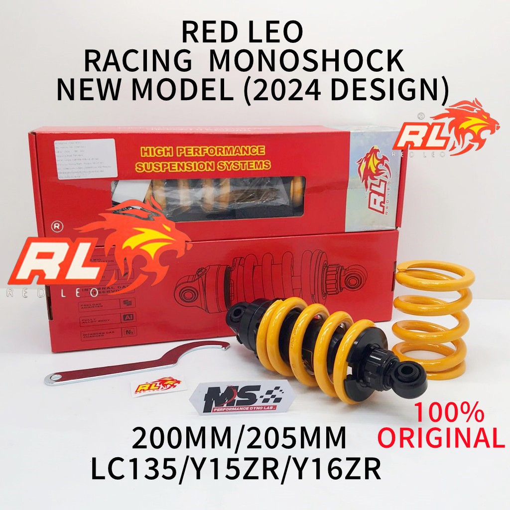 Red Leo Racing Monoshock New Design 2024 Y15ZR/Y16ZR/LC135 200MM/205MM ...