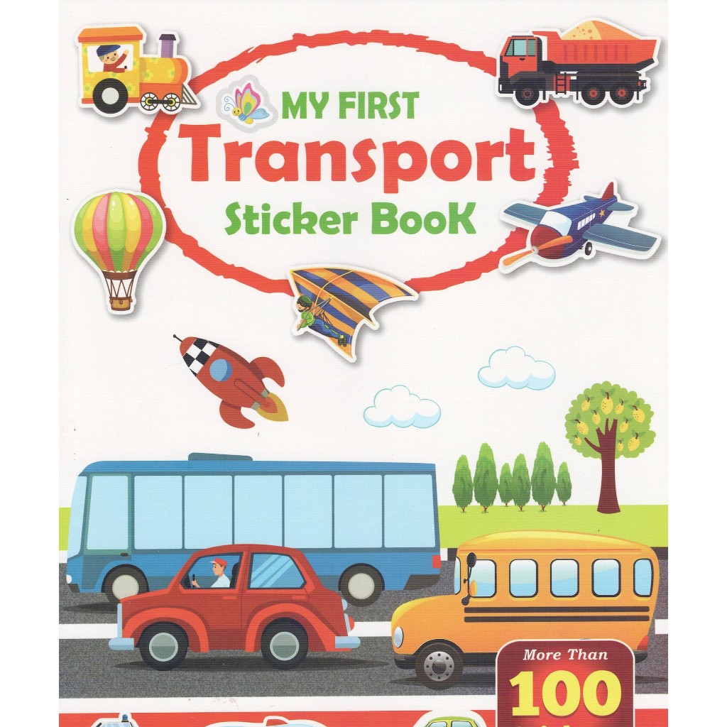 BUKU KANAK-KANAK : MY FIRST TRANSPORT STICKER BOOK ( MORE THAN 100 ...