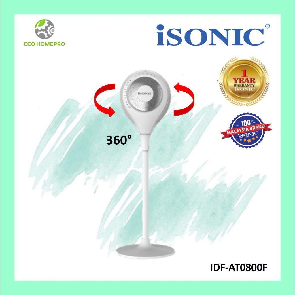 iSonic 360° Electric Tower Fan IDF-AT0800F (White) | Shopee Malaysia