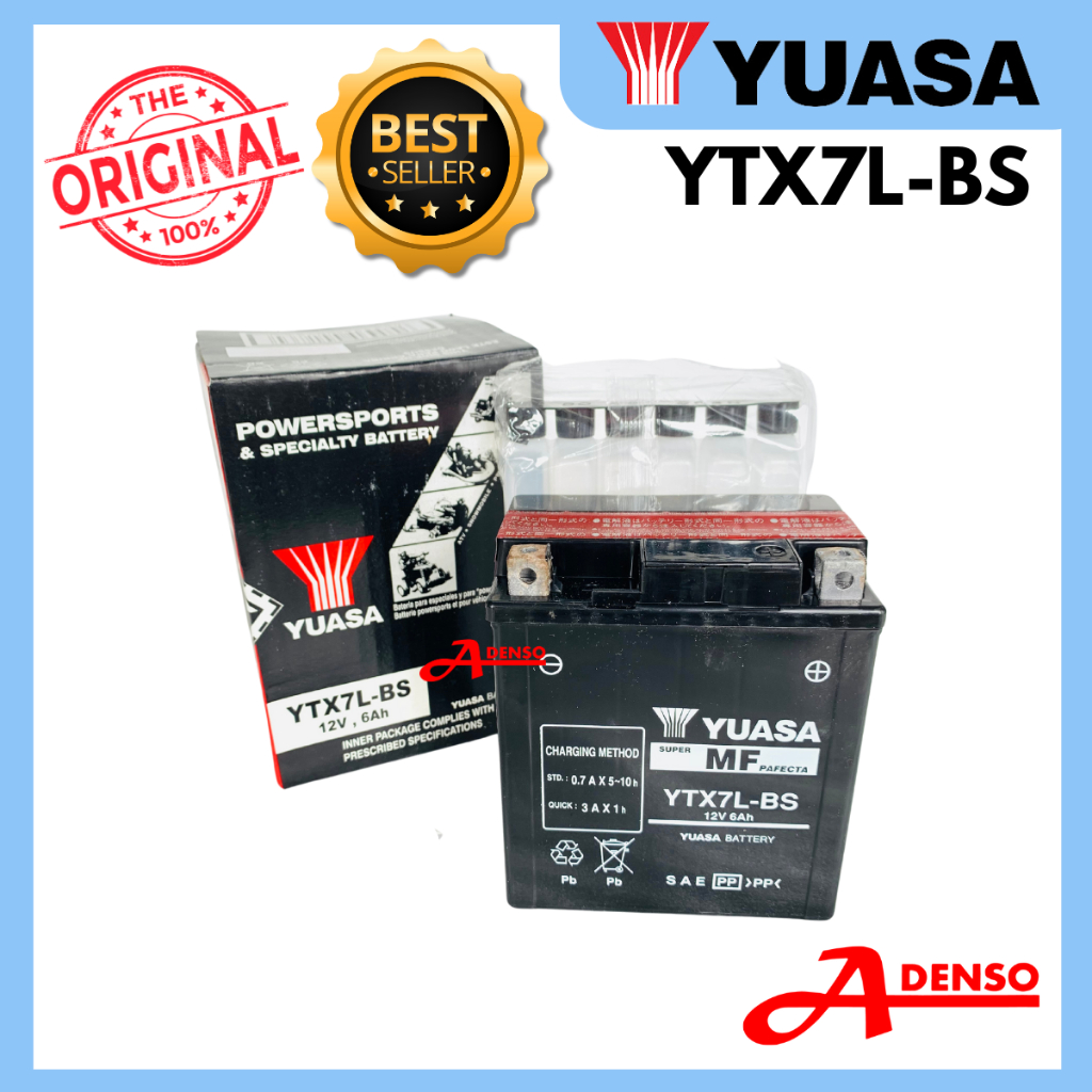 YUASA YTX7L-BS YAMAHA R25 R3 YZF-R25 SPRINT KAWASAKI KLX150 KLX250 ...