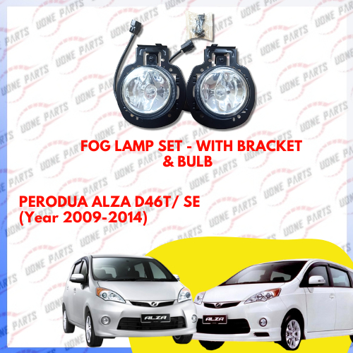 🔥PERODUA ALZA D46T/ SE FOG LAMP SET - WITH BRACKET & BULB (Year 2009 ...