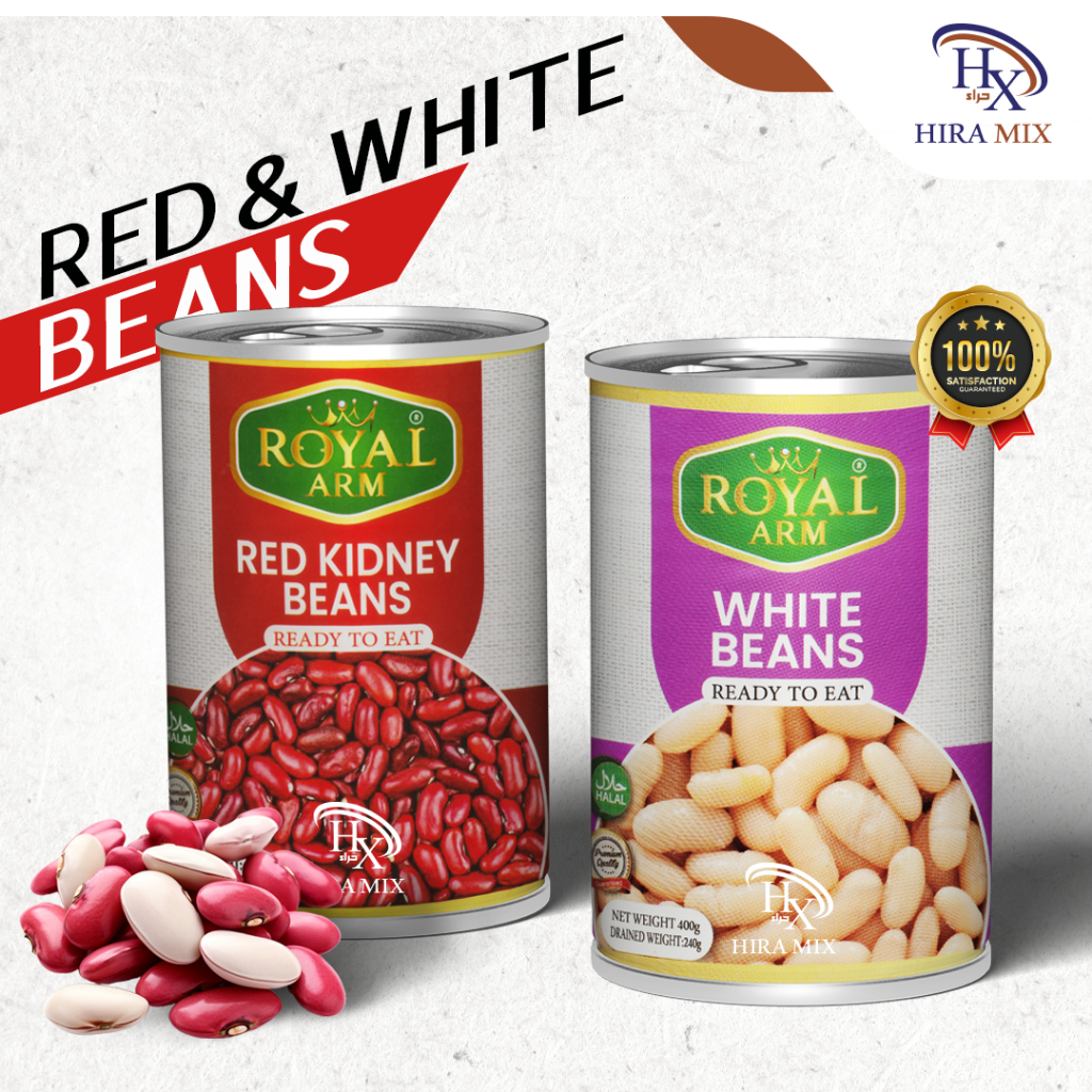 Royal Arm Red Kidney Beans White Beans 400g | Shopee Malaysia