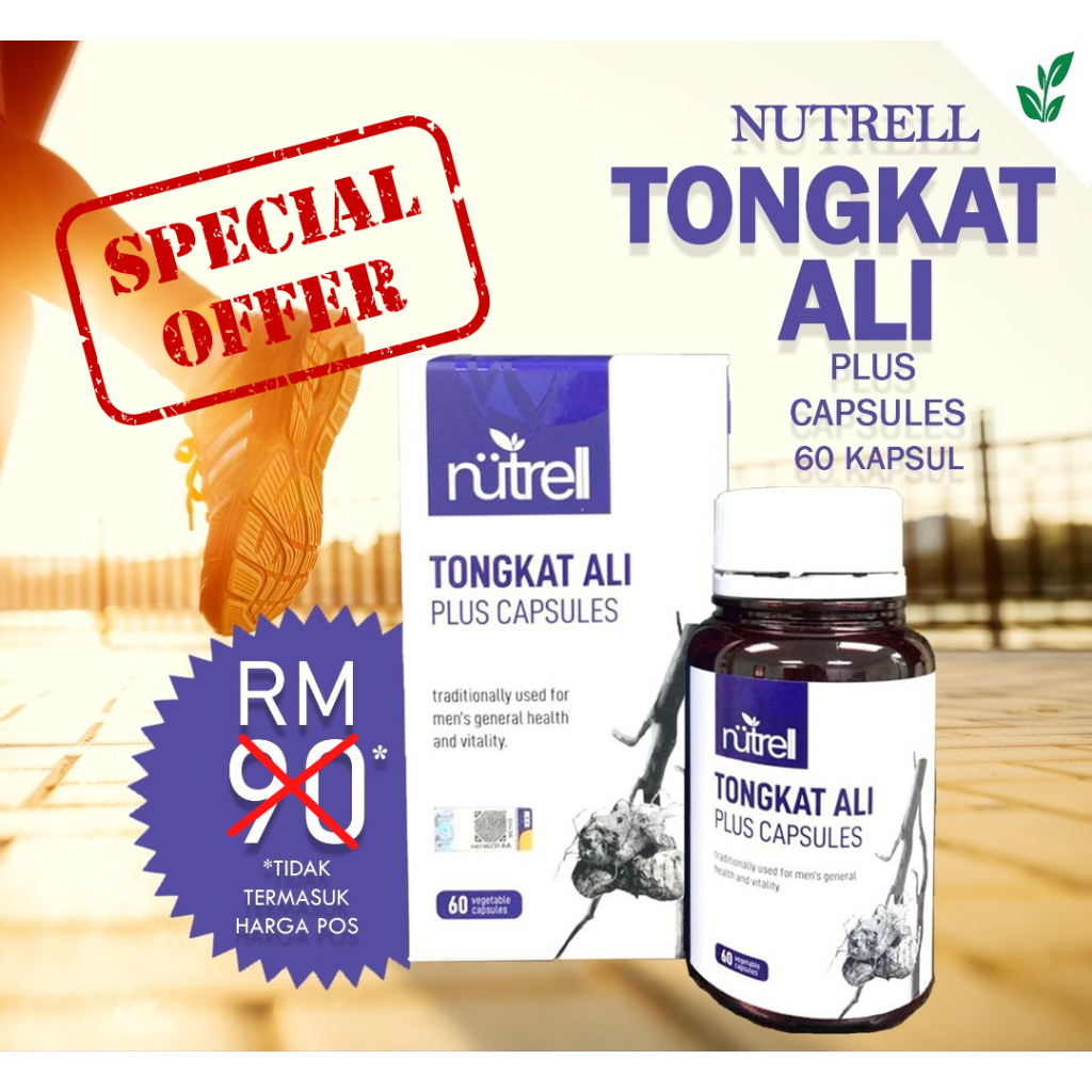 Nutrell Tongkat Ali UTM Plus Extract 60 Capsule Original Men Supplement Suplemen Lelaki Ekstrak ...