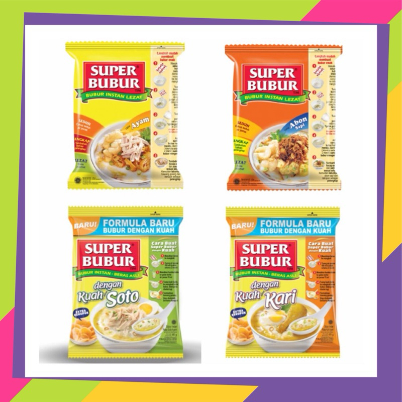 super bubur single ready stock 45gr | Shopee Malaysia