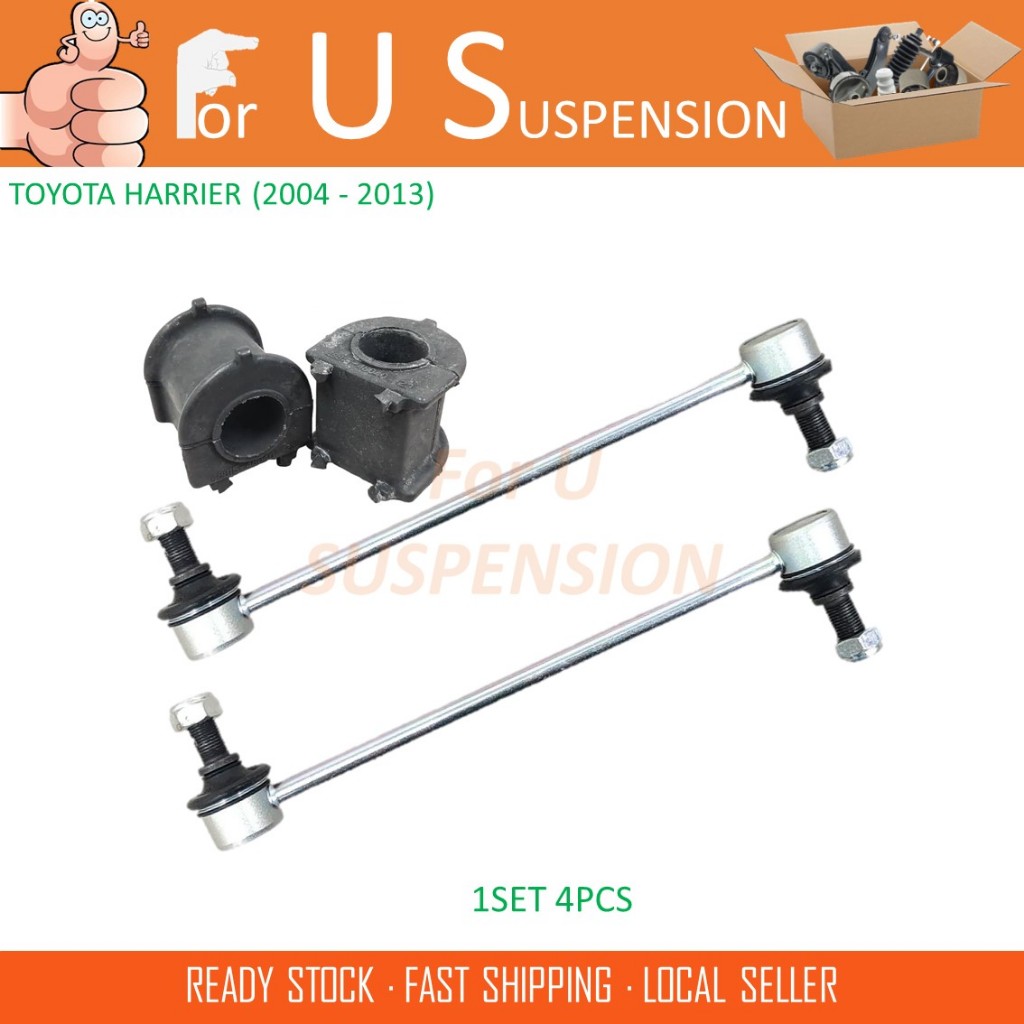 1SET 4 PIECES FRONT STABILIZER LINK AND FRONT STABILIZER BUSH TOYOTA ...