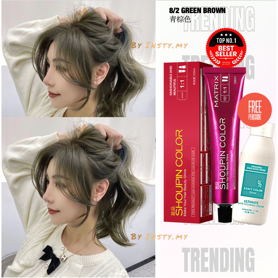 (🍁TRENDING🍁) FULLSET-50warna Shoupin Hair Color 100ml+FREE %Peroxide ...