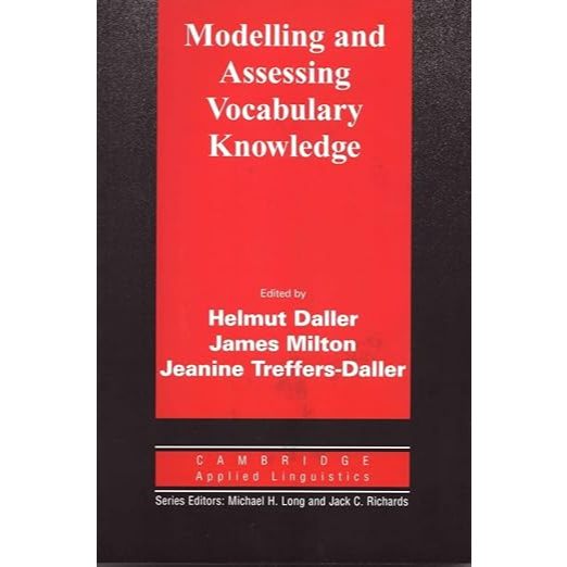 Modelling And Assessing Vocabulary Knowledge Cambridge Applied Linguistics Shopee Malaysia