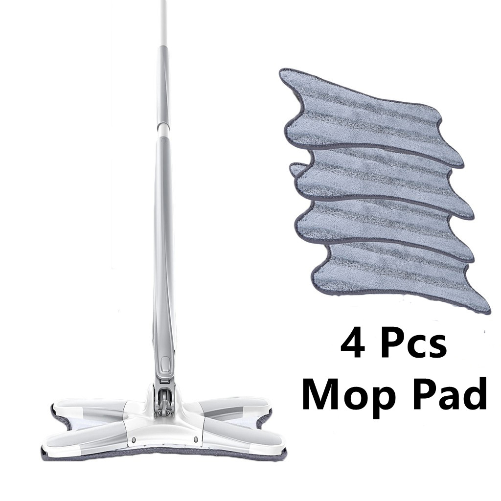 X Shape Hand Free Lazy Mop Hand Free Self-Twisting Flat Mop with ...