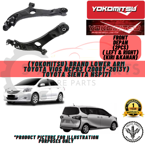 TOYOTA VIOS NCP93/SIENTA NSP171 depan front(LEFT KIRI + RIGHT kanan ...
