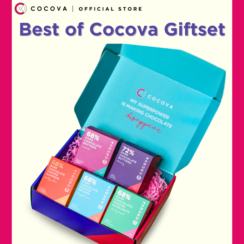 Best of Cocova's Giftset [Dairy - Free Dark Chocolate Buttons & Nuts ...