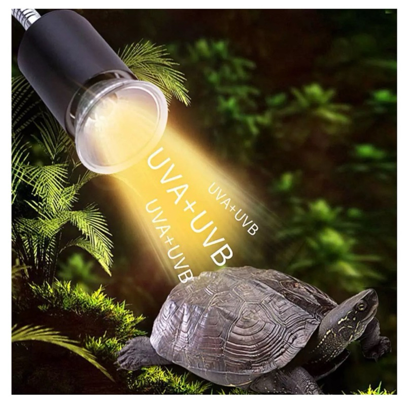 🔥Top Quality🔥UVA+UVB 3.0 /35w Reptile lamp with Clip-on Bulb Lamp HolderTortoise/Turtle Basking ...