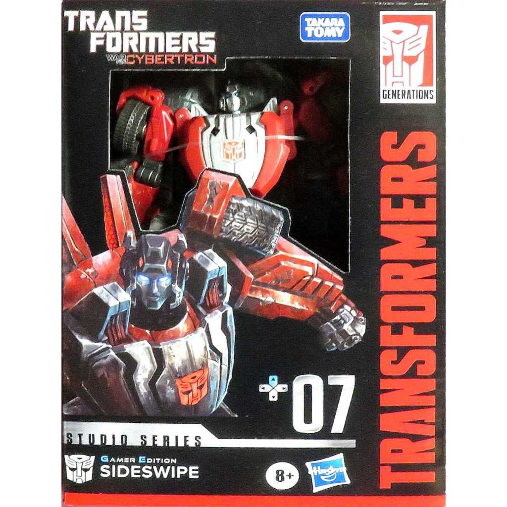 Hasbro Transformers Studio Series SS+07 Deluxe Gamer Edition Sideswipe ...