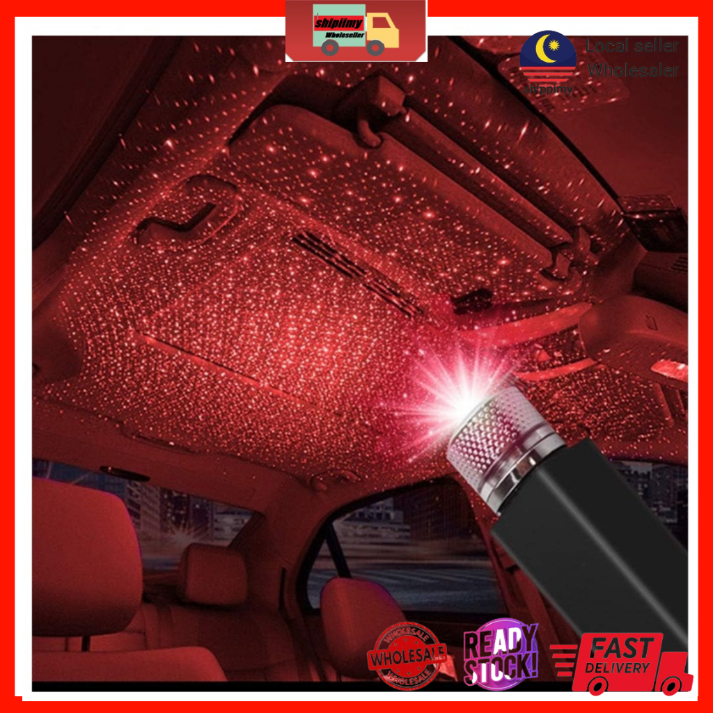 Car LED Universal Roof Projection Star Light Interior Decorative Lamp ...