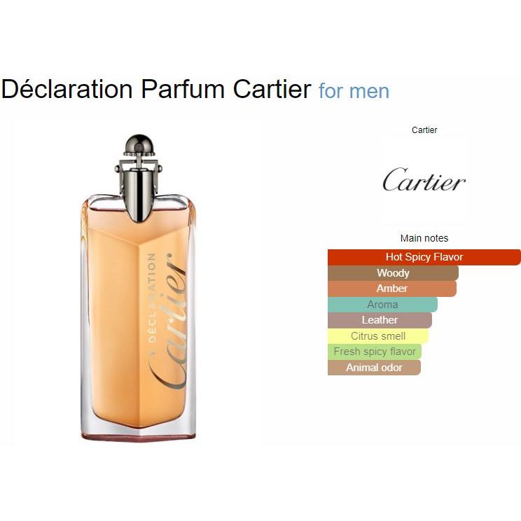 ( ORI REJECT ) CART DECLARATION PARFUM 100ML ( FOR UNISEX ) MINYAK ...