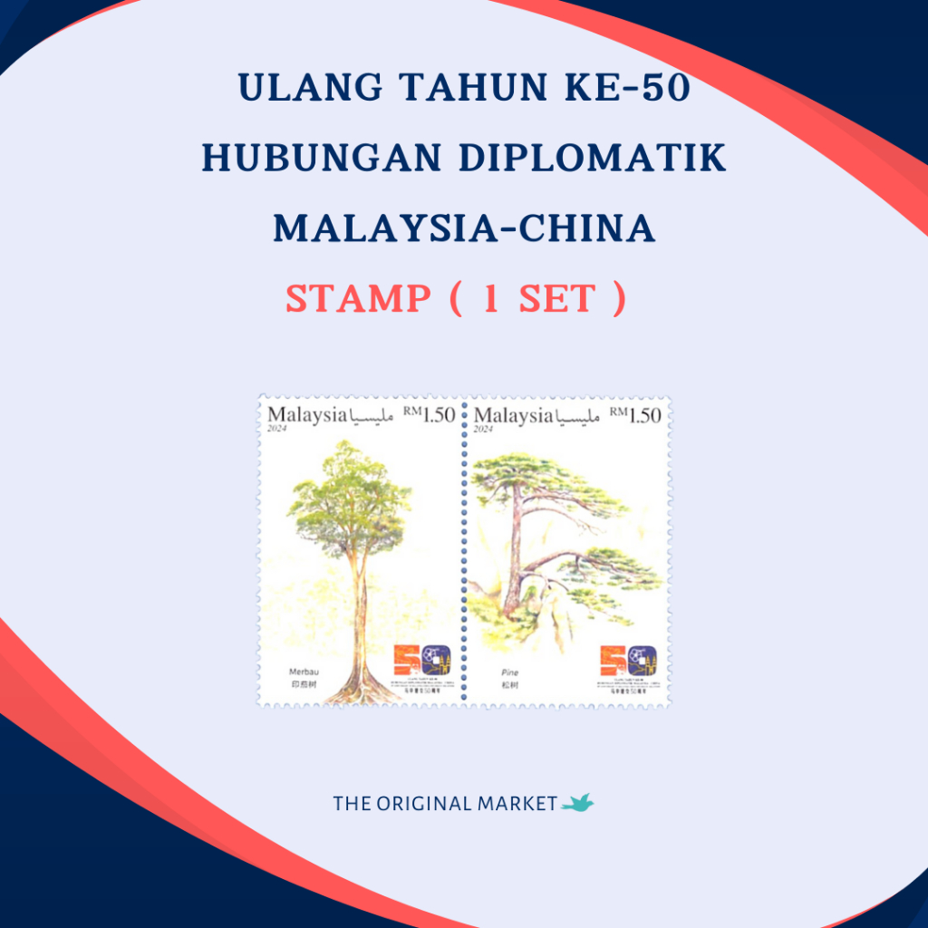 Stamp Malaysia - Ulang Tahun Ke-50 Hubungan Diplomatik Malaysia-China | STAMP | FIRST DAY COVER ...