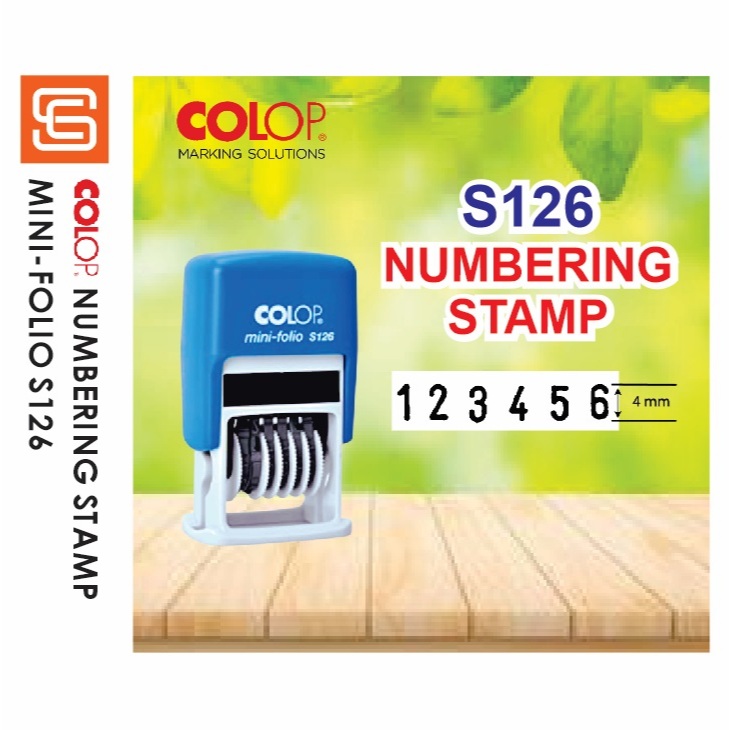 COLOP S126 NUMBERING STAMP (6 DIGITS) | Shopee Malaysia
