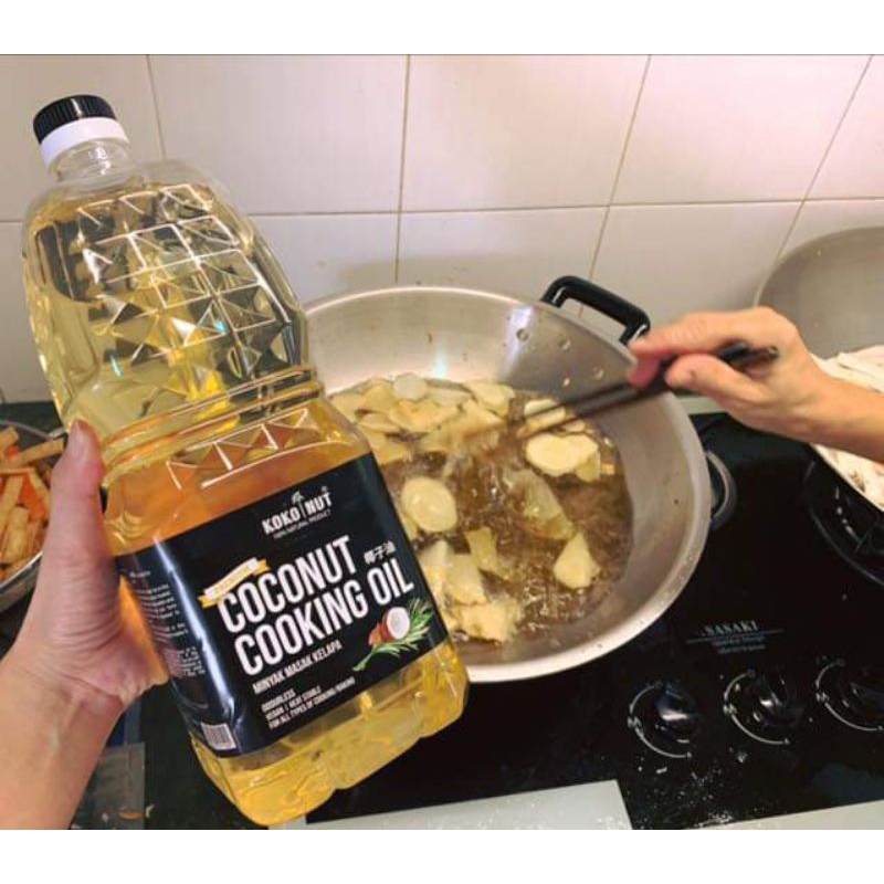 KOKONUT 2L coconut cooking oil 椰子油 minyak masak kelapa | Shopee Malaysia