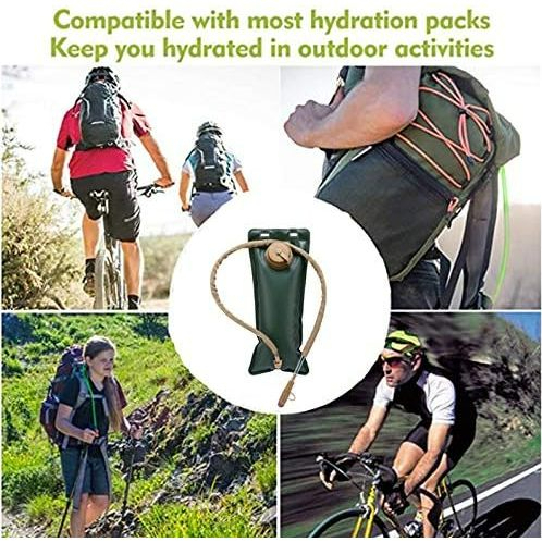 LARGE 2.5 Liter Water Bladder Spout Outdoor Water Pouch Portable Water ...