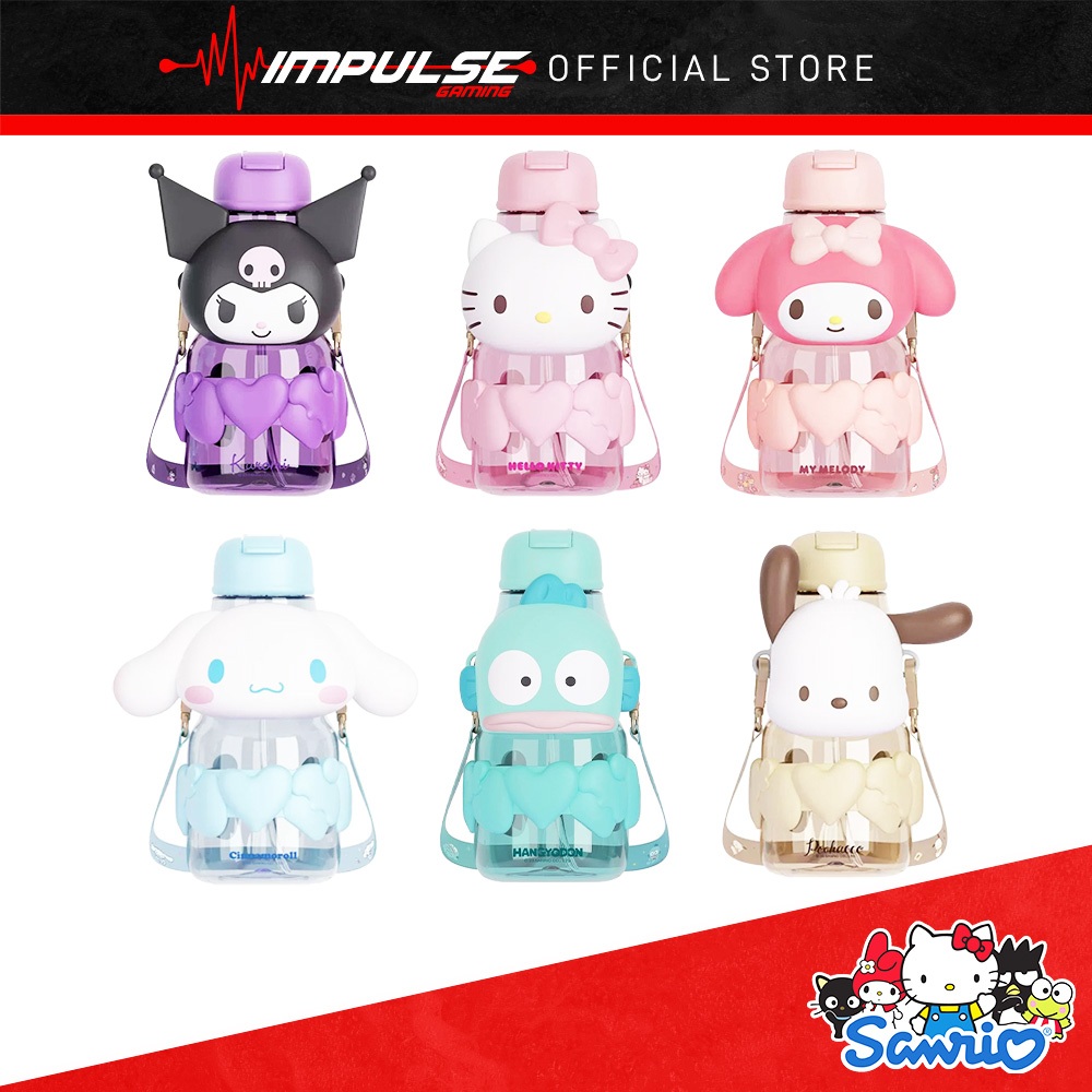 Sanrio License Plastic Bottle - 850ml (Hello Kitty, Kuromi, My Melody ...
