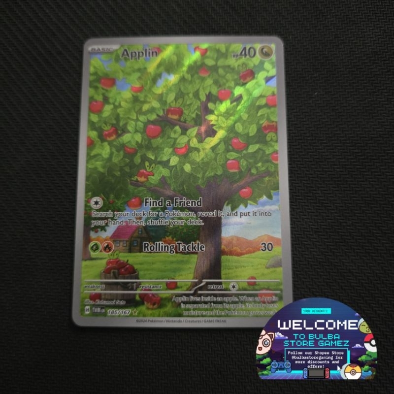 Applin 185/167 Illustration Rare IR SV06 Twilight Masquerade TWM ...