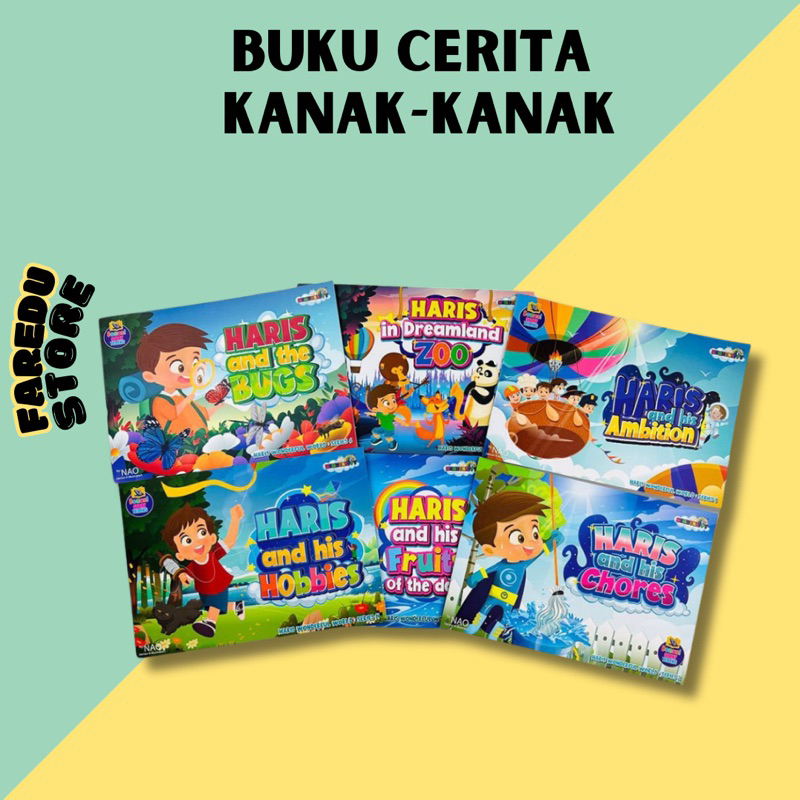 ENGLISH STORY BOOK | HARIS AND HIS WONDERFUL WORLD | Shopee Malaysia