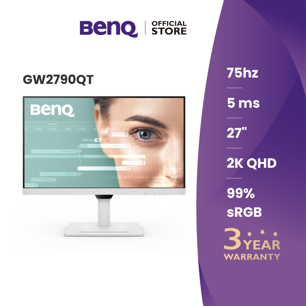 BenQ GW2790QT Home and Office Monitor (27"/IPS/75Hz/HDMI v1.4/Height ...