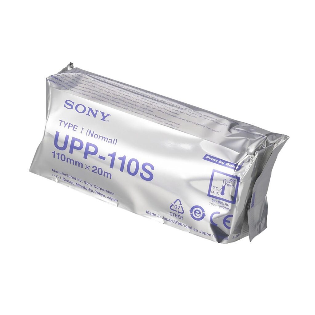 (1 roll) Sony Thermal Print Media Type V UPP-110S 110mm x 18m ...