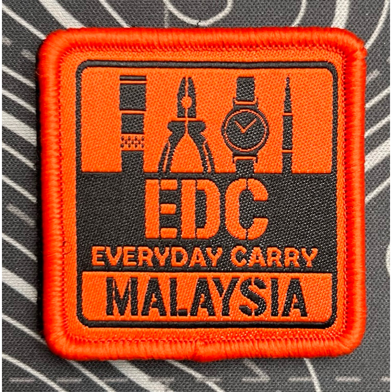 EDC MALAYSIA Logo Patch Woven | Shopee Malaysia