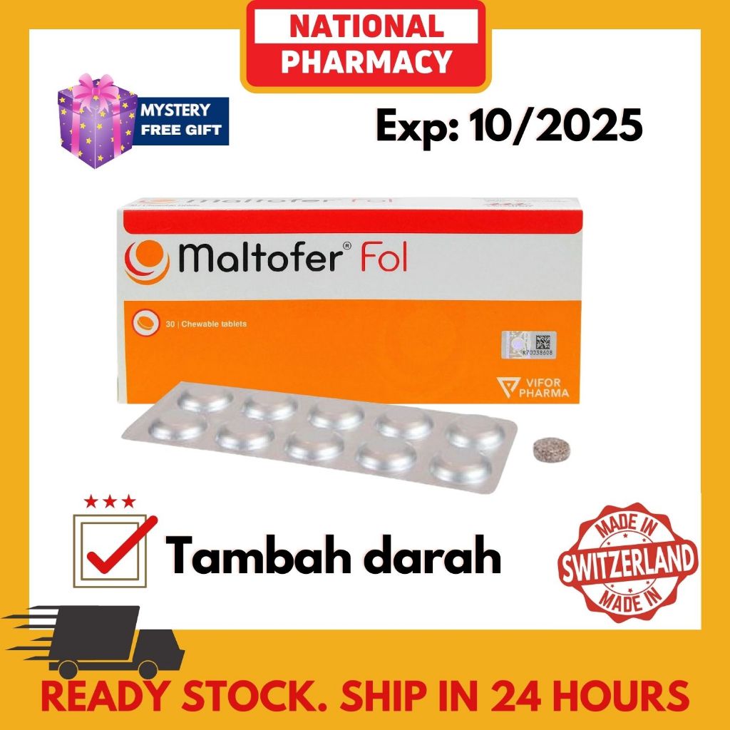 MALTOFER FOL CHEWABLE TABLET 30S/BOX (exp:10/2025) | Shopee Malaysia