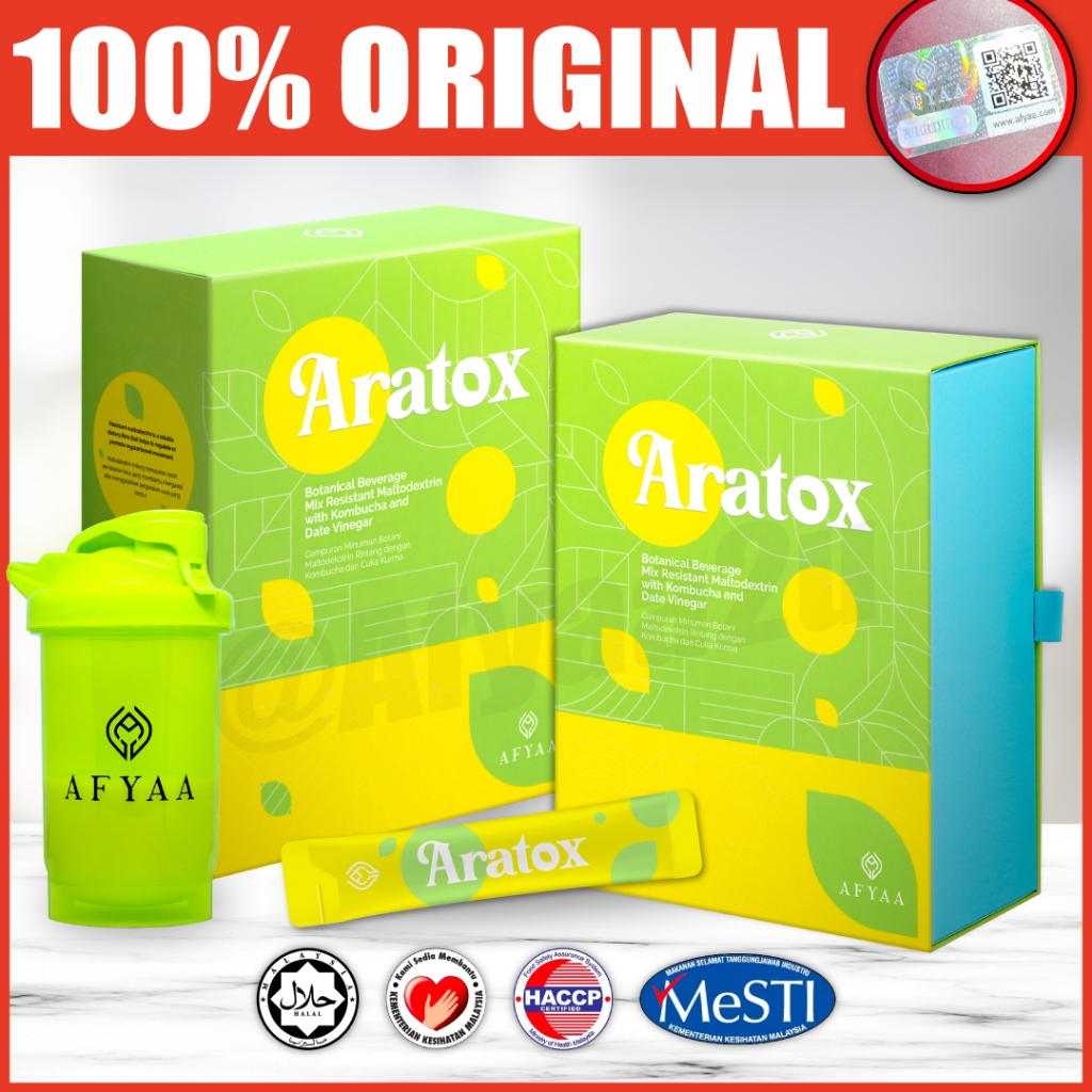 Aratox | Afyaa Original | Twins Pack | Free Shaker | Detox | Constipate | Lose Weight | 48 ...