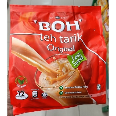 Boh Instant Tea Mix 3 in 1 Teh Tarik Original Less Sugar | Shopee Malaysia