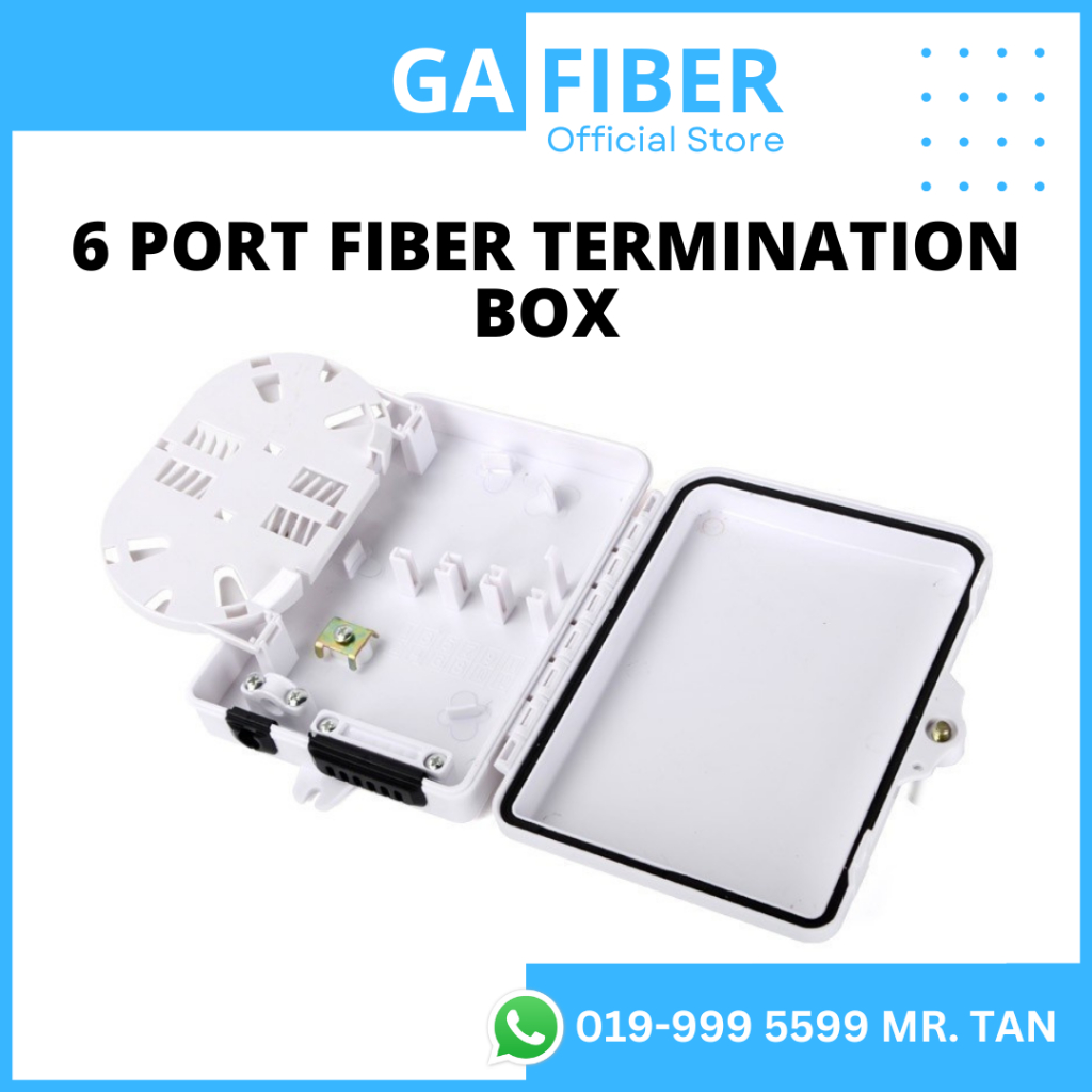 6 Port FTB Wall Mounted Fiber Termination Box (Outdoor Waterproof ...