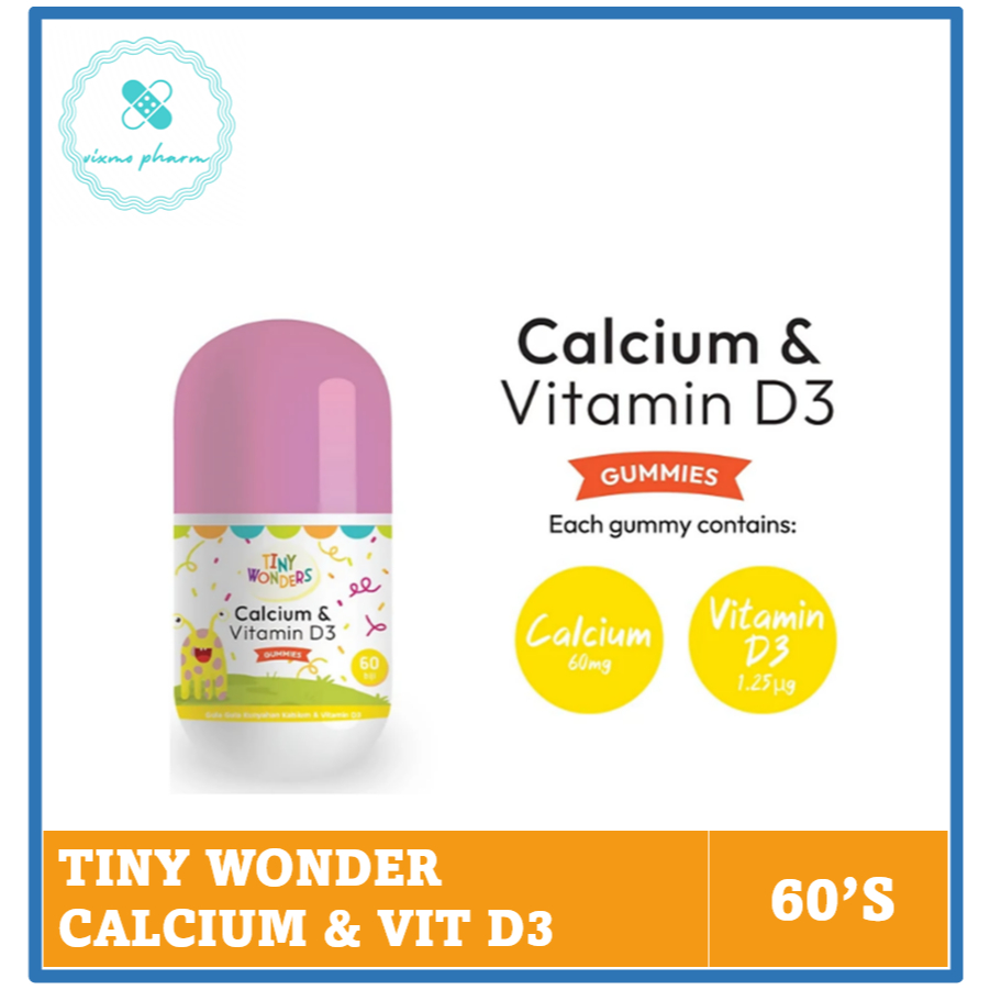 TINY WONDERS GUMMY CALCIUM & VITAMIN D (60S) MALAYSIA READY STOCKS ...