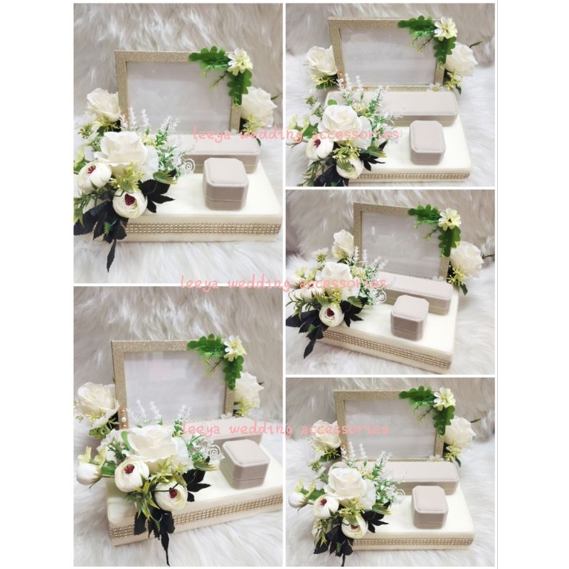 💥 new arrival 💥 gubahan frame mas kahwin c/w bekas rantai tangan + ring ...