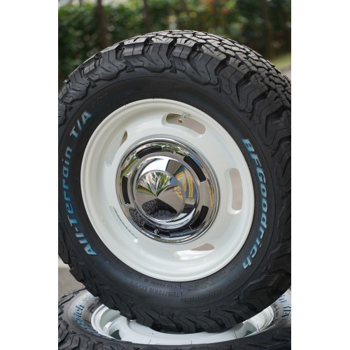 Cream VIP Style Alloy Rim Wheels With Tyres Bundle Package (Set of 5 ...