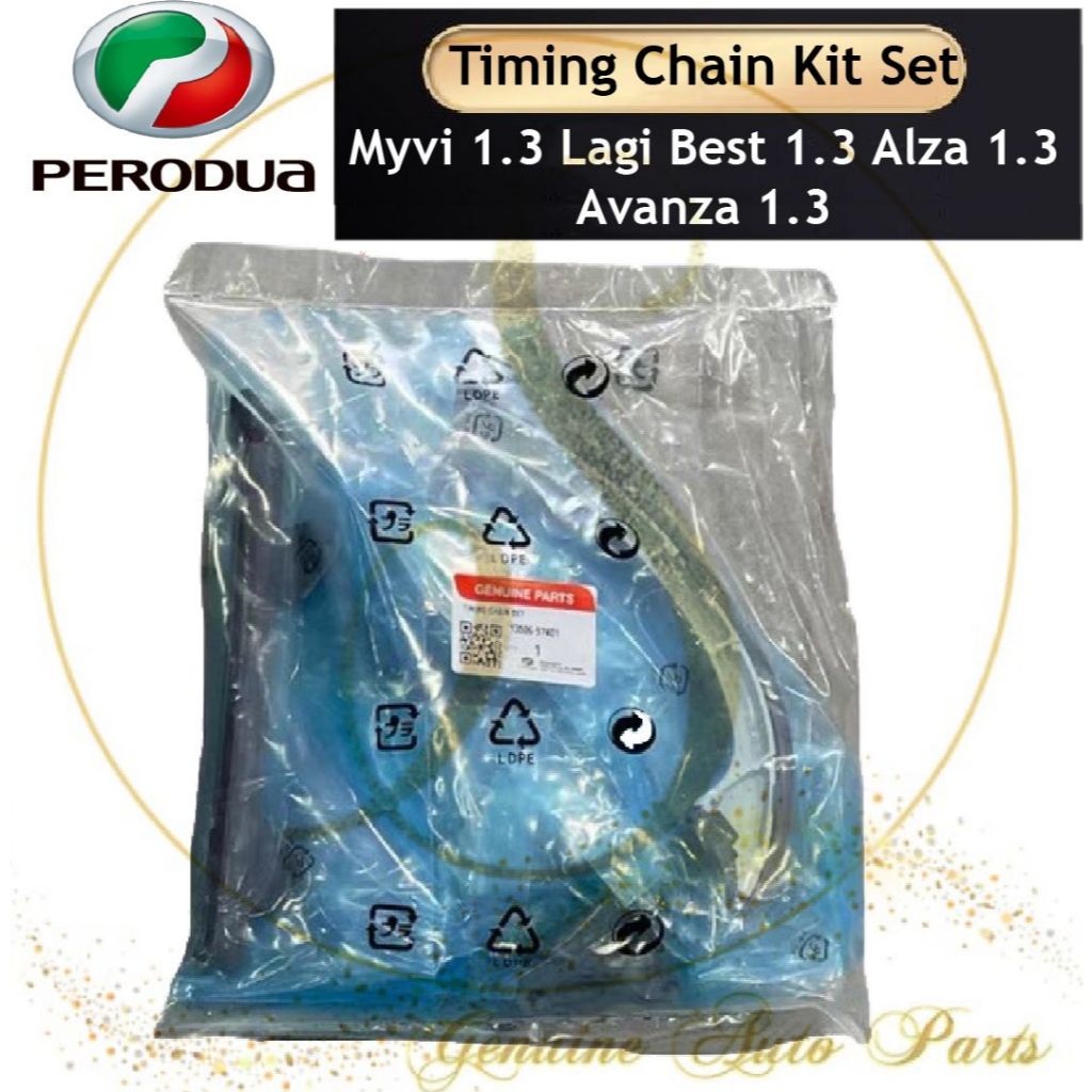 100% ORIGINAL PERODUA TIMING CHAIN KIT SET - PERODUA MYVI 1.3 ALZA 1.3 ...