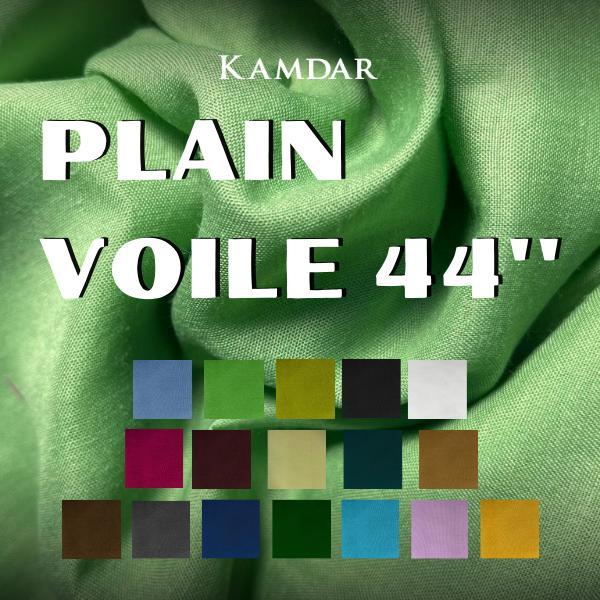 [KAMDAR] PLAIN VOILE KAIN LINING BIDANG 44" 18 COLORS Open Meter ...