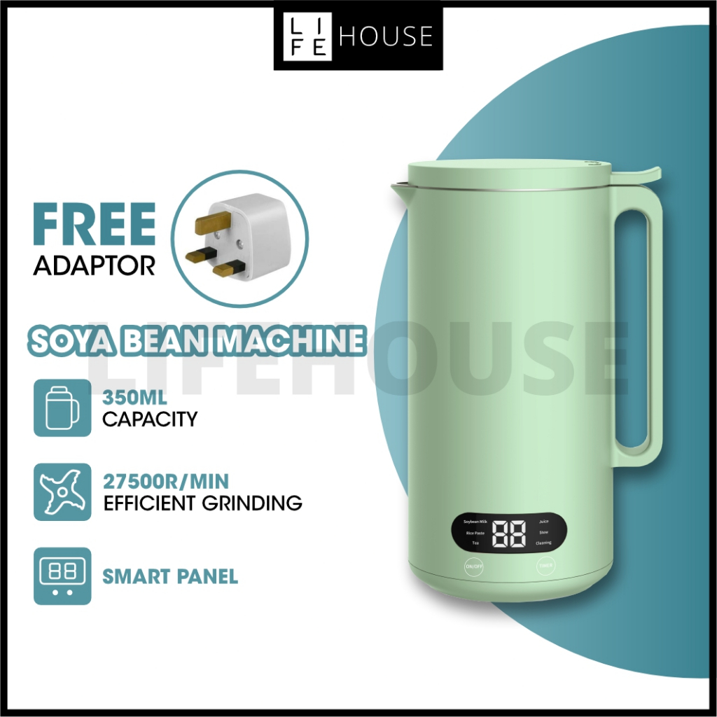 [FREE ADAPTOR] 6 In 1 Mini Soya Bean Machine Mesin Soya Milk Maker Soya ...
