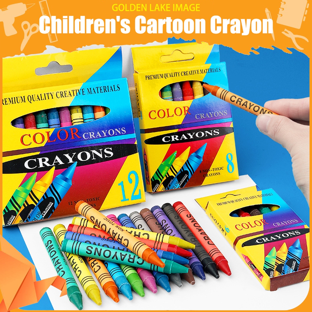6's, 8's, 12's, 24's Set Cartoon Crayon Children's Set Art Drawing ...