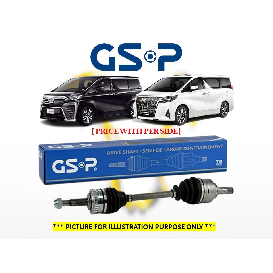 GSP - Toyota Alphard AGH30 Vellfire GGH30 2.5L Drive Shaft Assembly RH ...