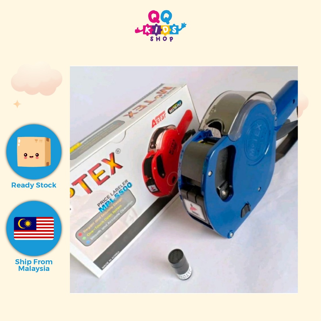 Astar Original Motex Price Labeler Mpl 5500 + Free Ink Roll Price Tag ...