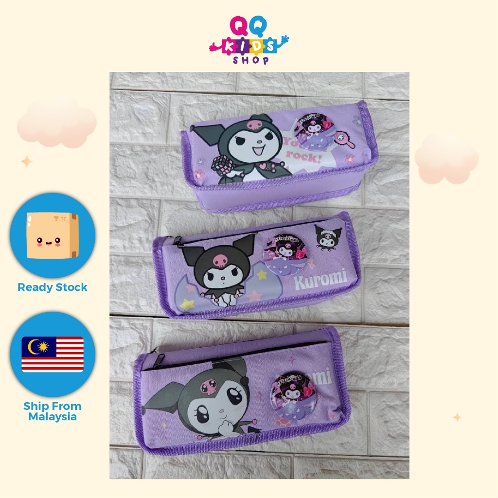 Sanrio Fancy Kuromi Design Double Zip Pencil Case / Pencil Bag / Pencil ...