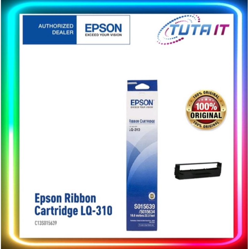 Epson Original LQ310 / LQ-310 Ribbon Cartridge /LQ300 Ribbon Cartridge ...