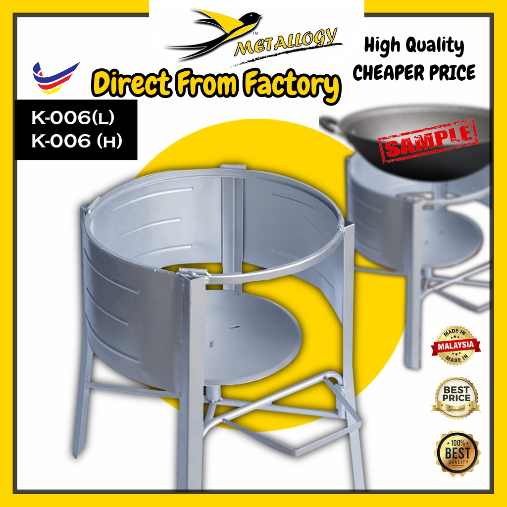 Metallogy Big Kitchen Gas Stove Stand Kuali Dapur Stand Stove Steel ...