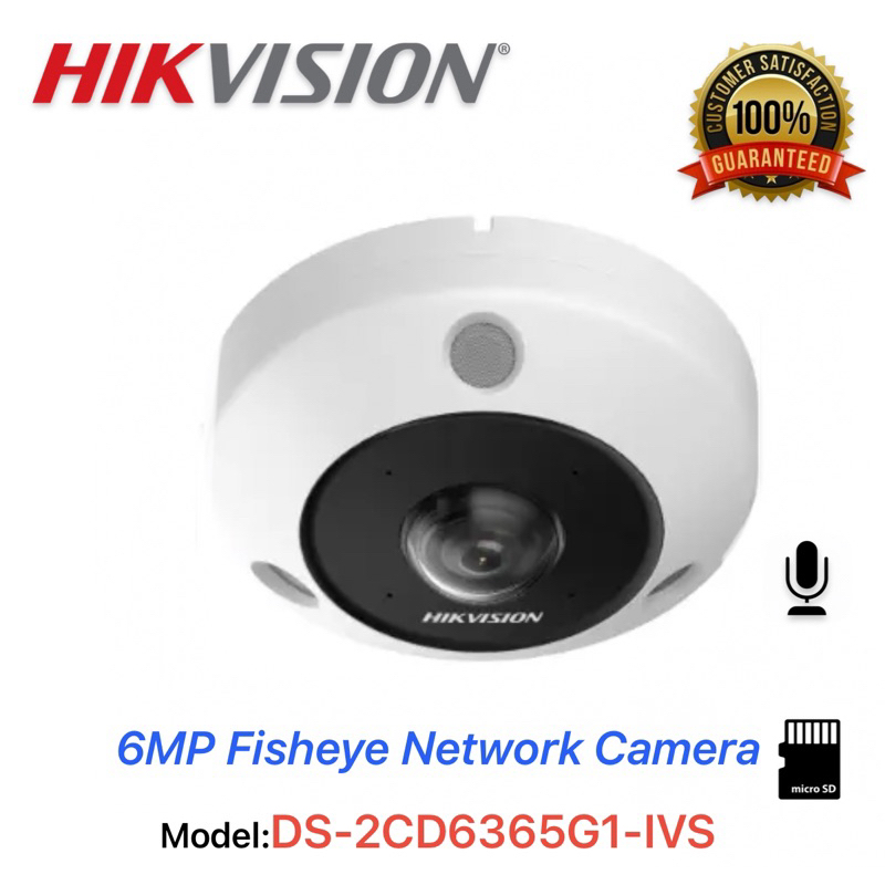 Hikvision DS-2CD6365G1-IVS 6MP Fisheye Network Camera | Shopee Malaysia